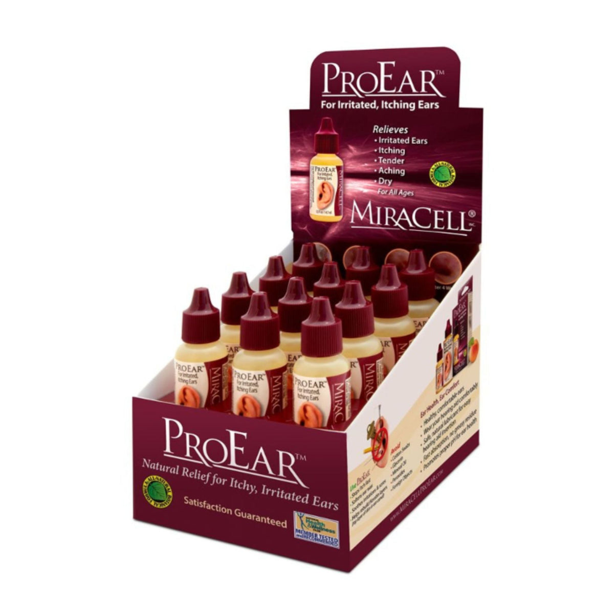 Miracell® Pro Ear, ½ oz Bottles in Display Box — ADCO Hearing Products