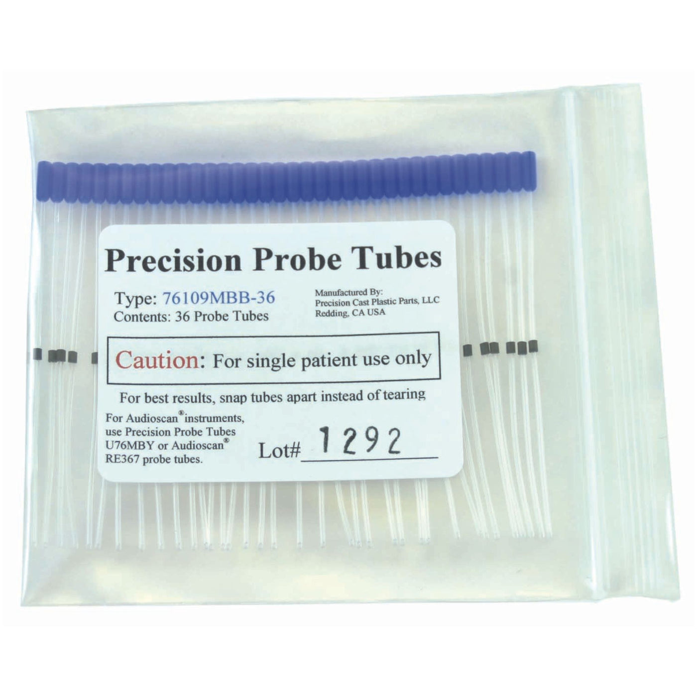 Precision Blue Probe Tubes for Real Ear Measurements — ADCO Hearing ...