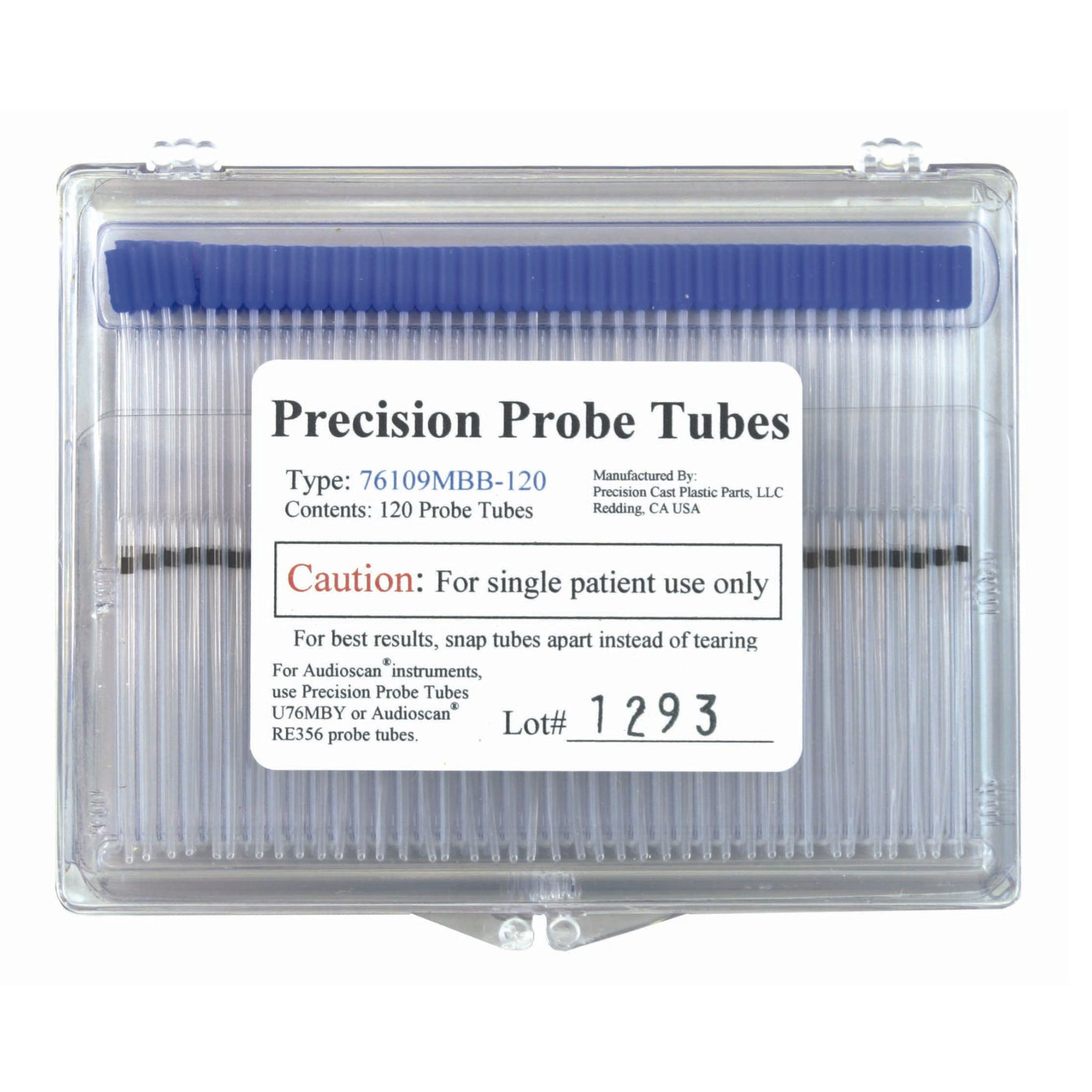 Precision Blue Probe Tubes for Real Ear Measurements — ADCO Hearing ...