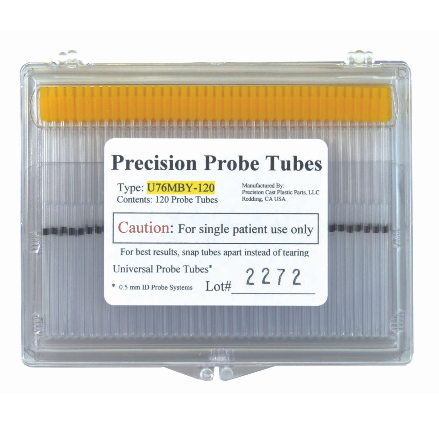 Universal Precision Yellow Probe Tubes — ADCO Hearing Products